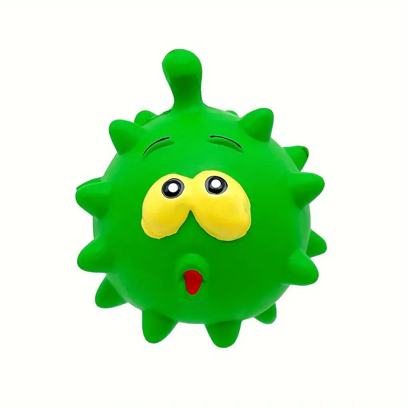Spiky Monster Squeaky Ball for Dogs | Fun Chew Toy for Play & Training ...